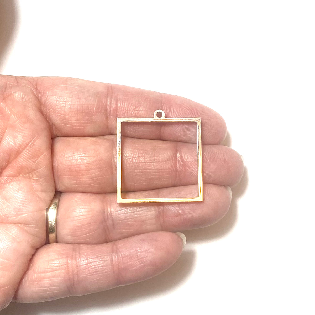 Stainless Steel Square Open Bezel – Resin Crafter