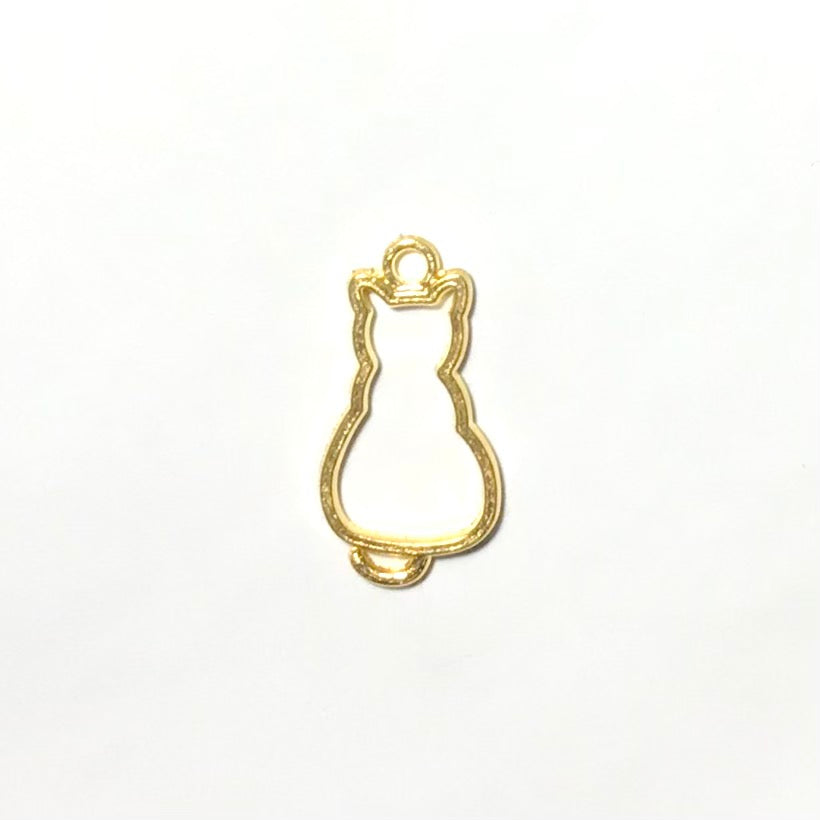 Cat Open Bezel - Gold Tone, Pack Of 2 – Resin Crafter