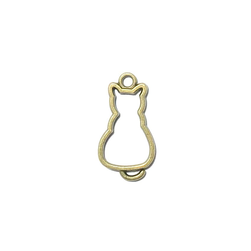 Cat Open Bezel - Antique Bronze, Pack Of 2 – Resin Crafter